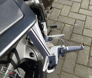 BRUUDT CNC Machined Special Parts - BRUUDT Passenger foot peg lowering ...